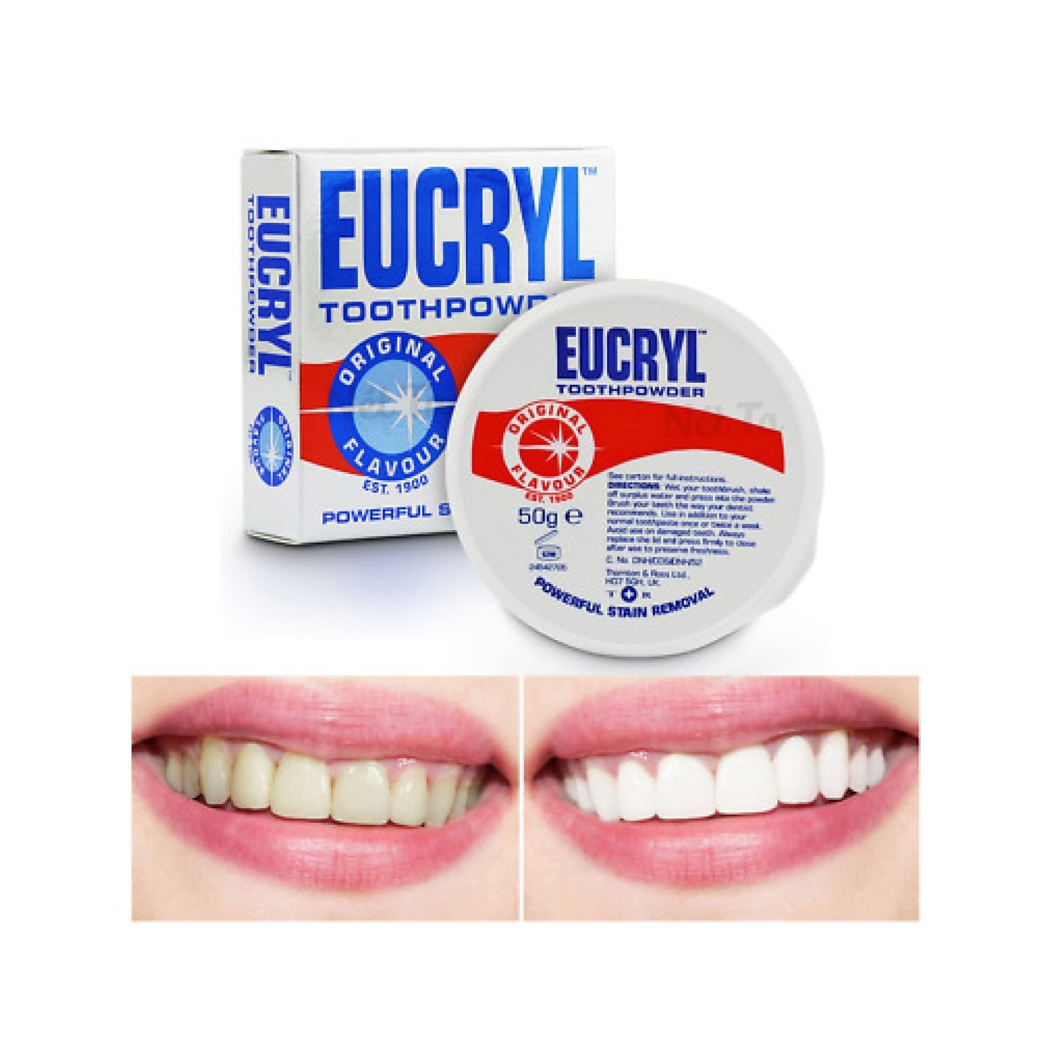 Eucryl Stain Removal Tooth Powder Original 50g – Pharmapax1